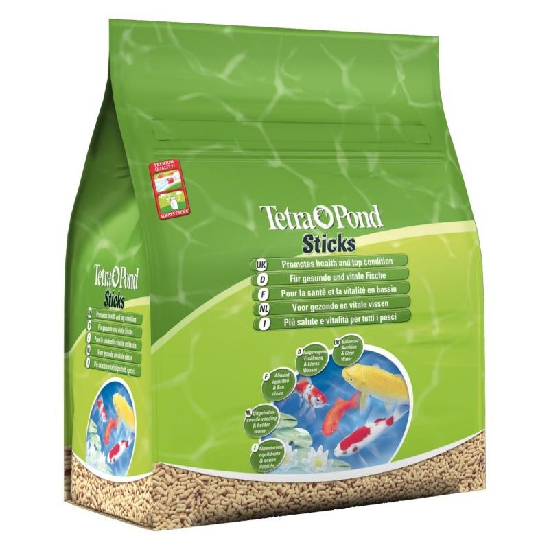 Aliment équilibré&eau claire pour poissons de bassin TETRA POND STICKS 25L